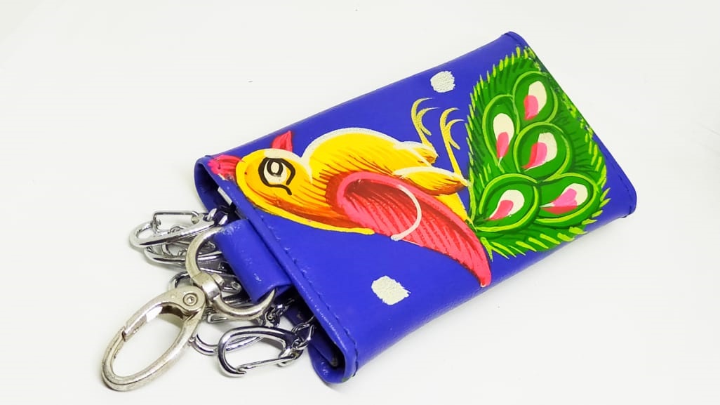 Rickshaw Painted Key Ring - BeshiDeshi
