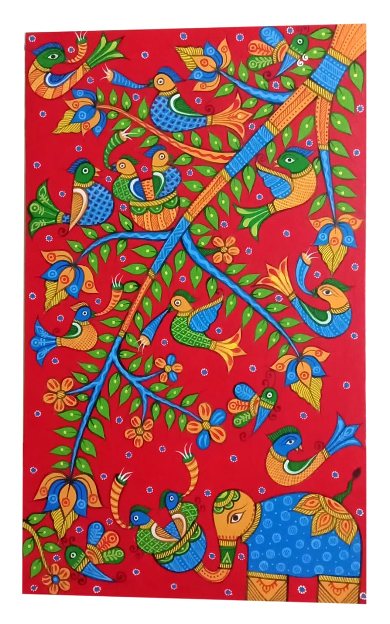 Rickshaw Paint on Canvas Medium Size - Beshi Deshi