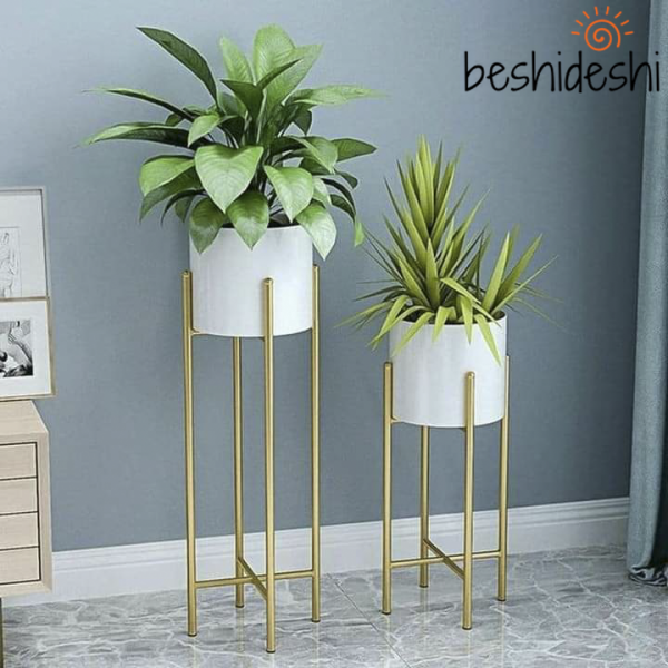 Legged Tub Plant Stand Set - BeshiDeshi