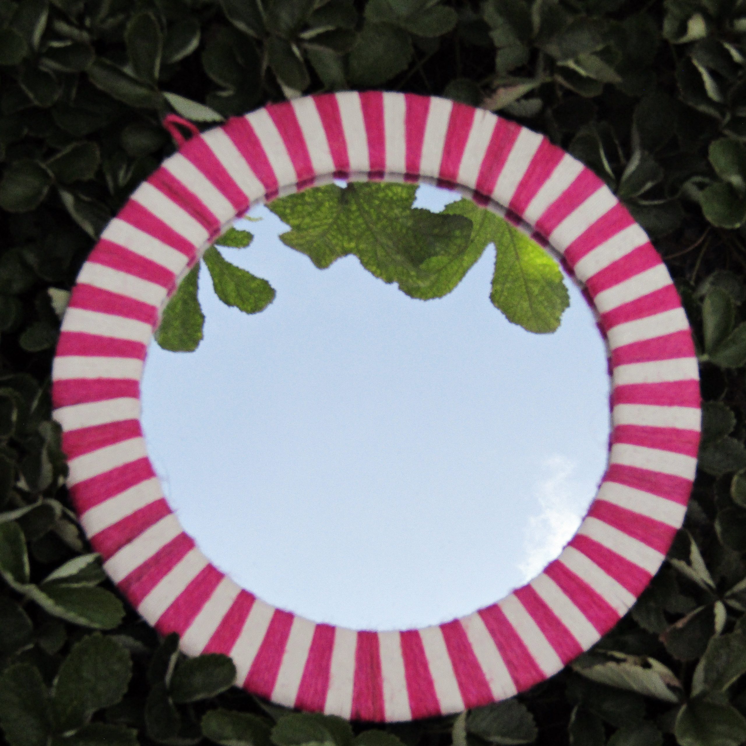 Handmade Dual Tone Jute Rope Frame Mirror - Beshi Deshi