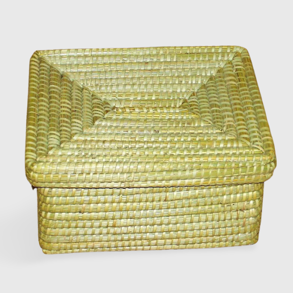 Rectangular Basket With Lid - Beshi Deshi