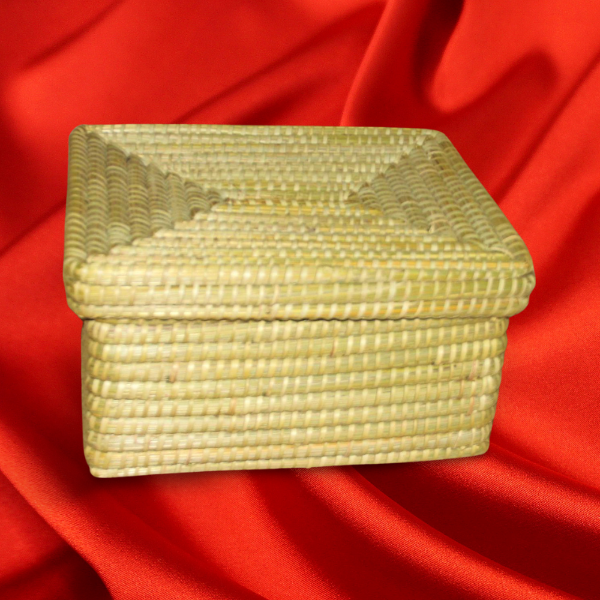 Rectangular Basket With Lid - Beshi Deshi