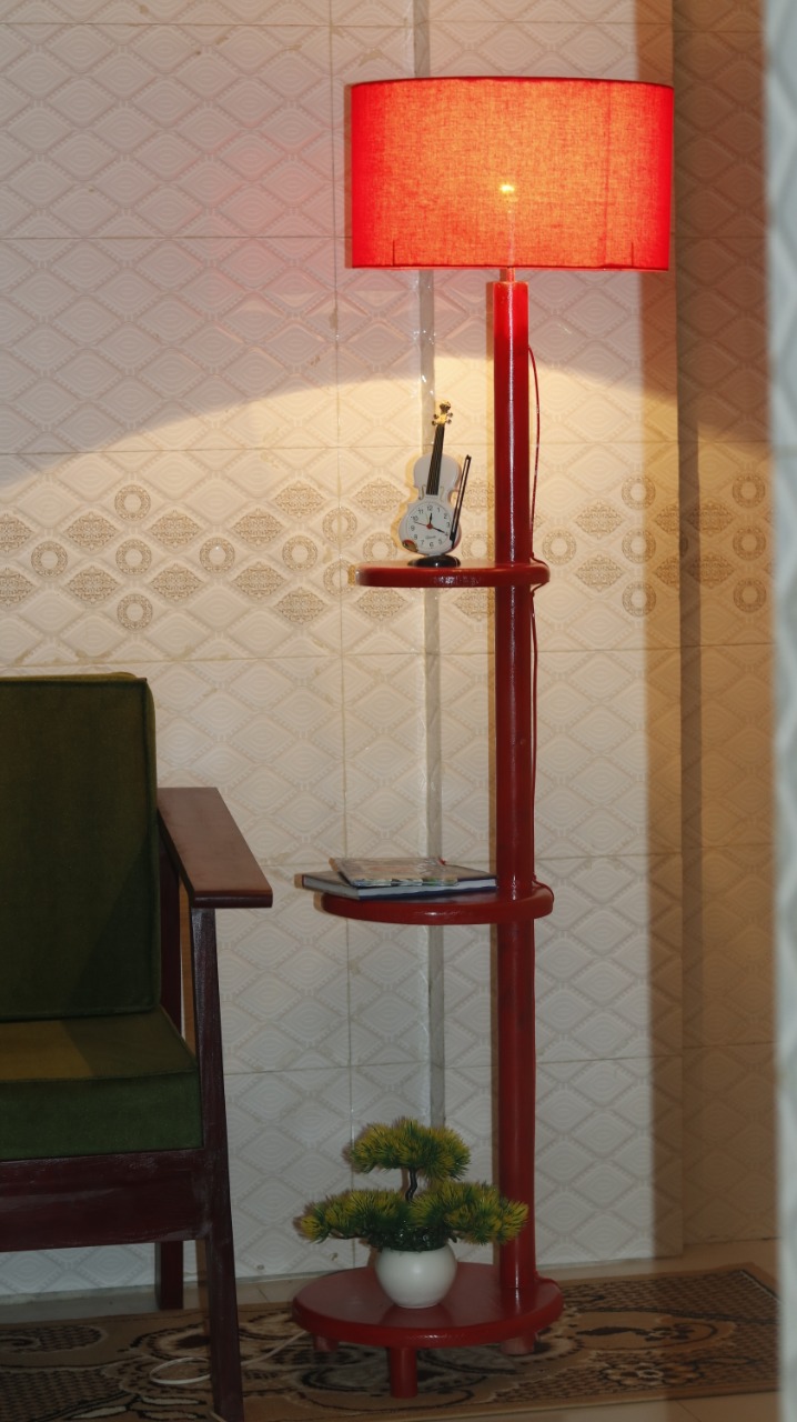 Floor Lamp /Corner Lamp /Lamp shade stand with lamp - BeshiDeshi