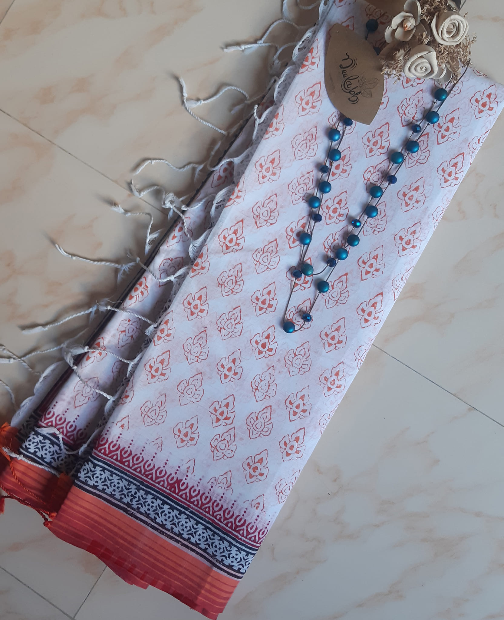 Block Print Saree - BeshiDeshi