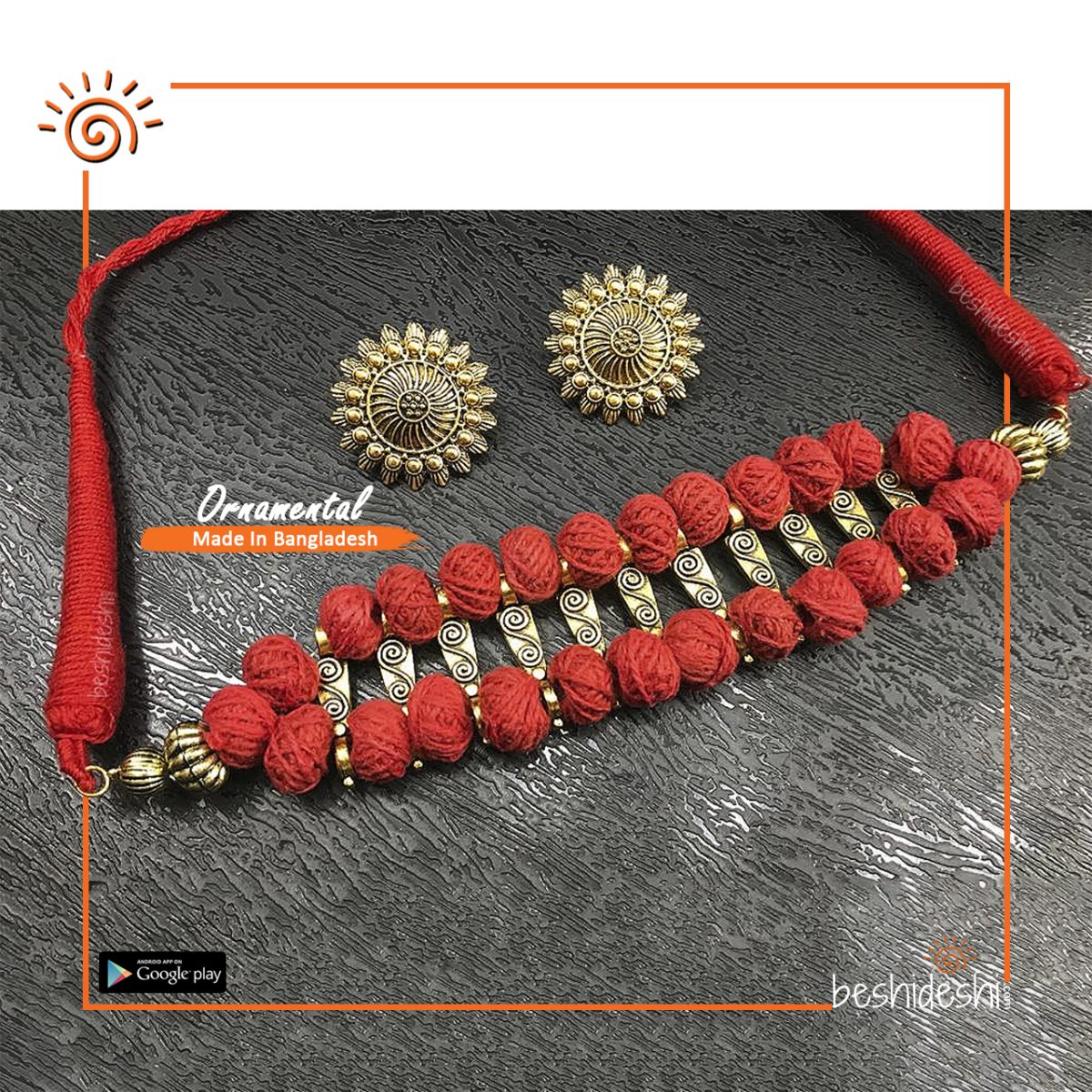 Antique Hand Made Jewelry Set - BeshiDeshi