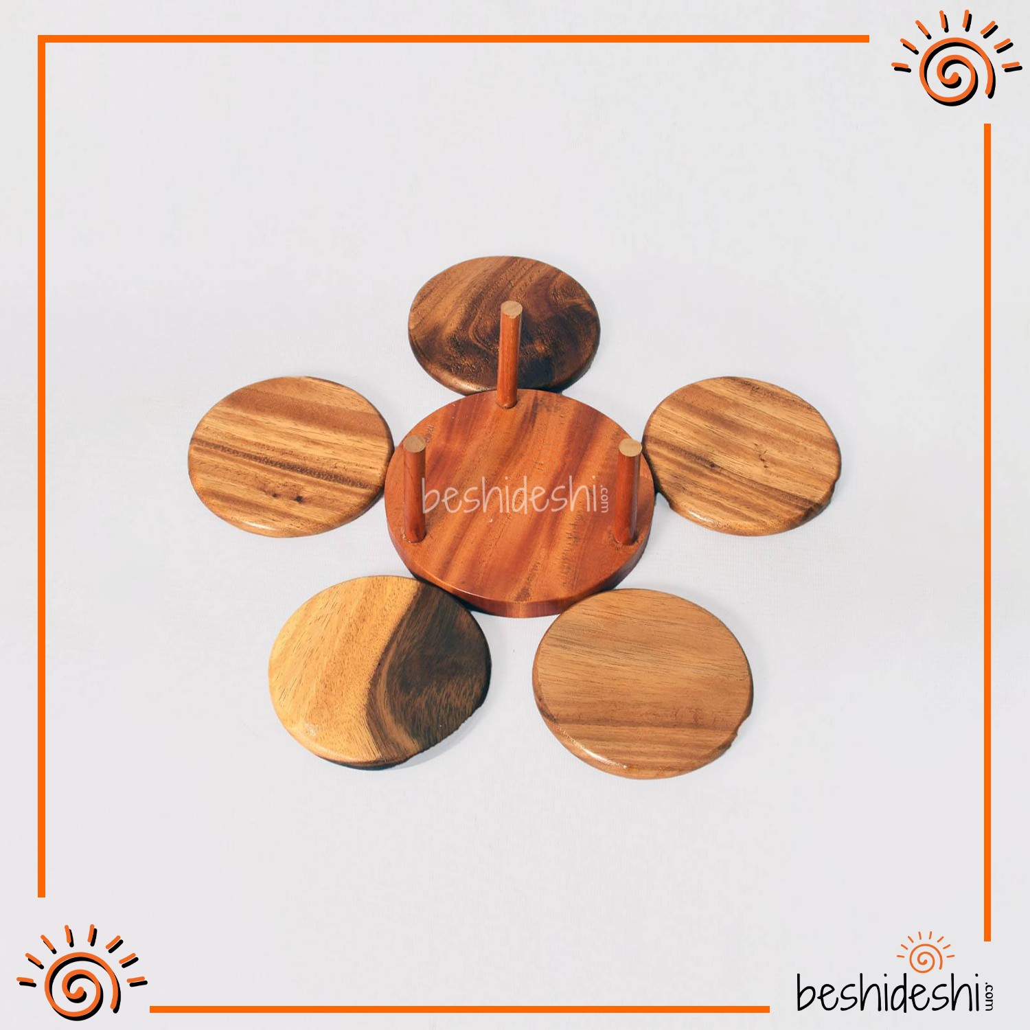 Wooden Glass Coaster - Beshi Deshi