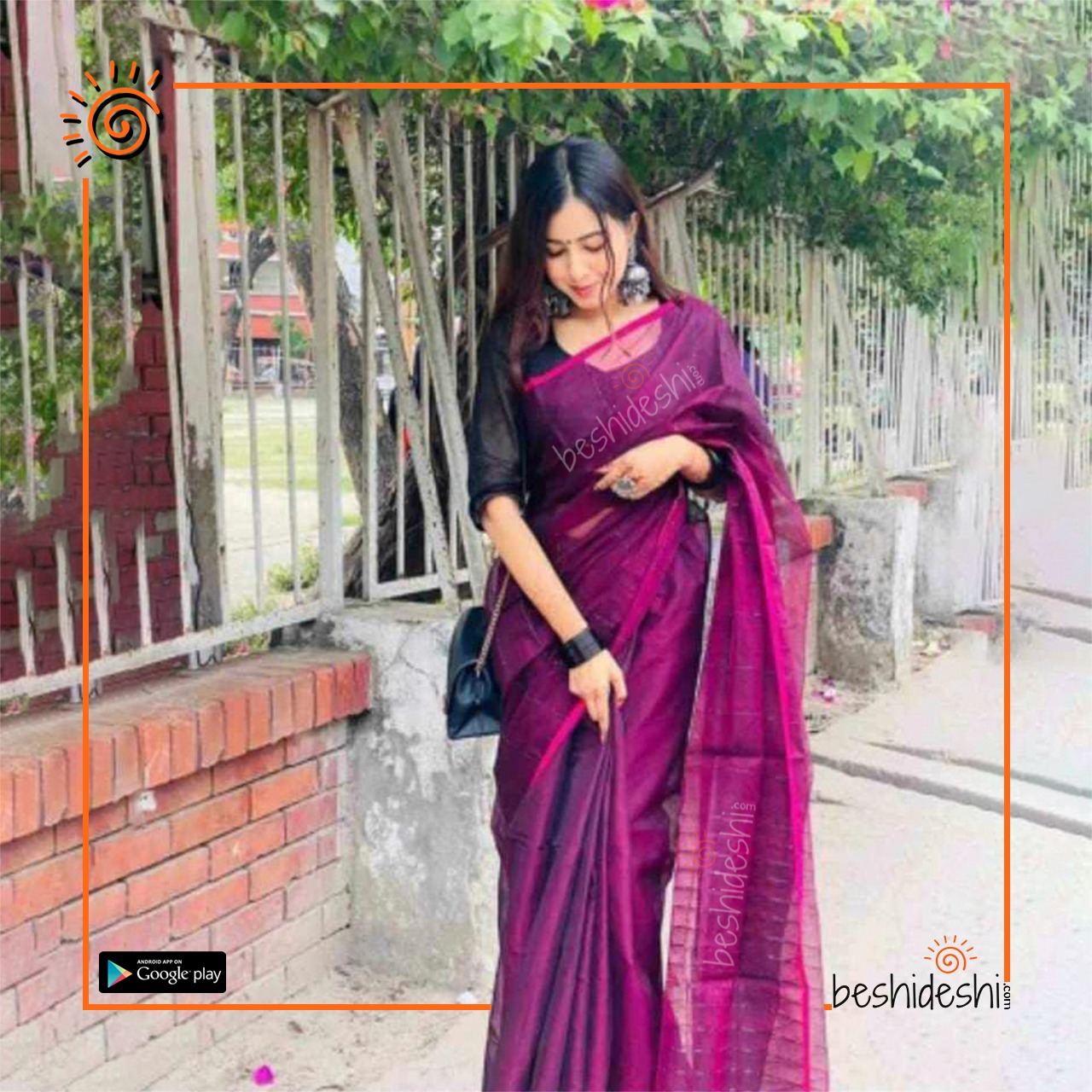 Half Silk Chumki Sharee - BeshiDeshi