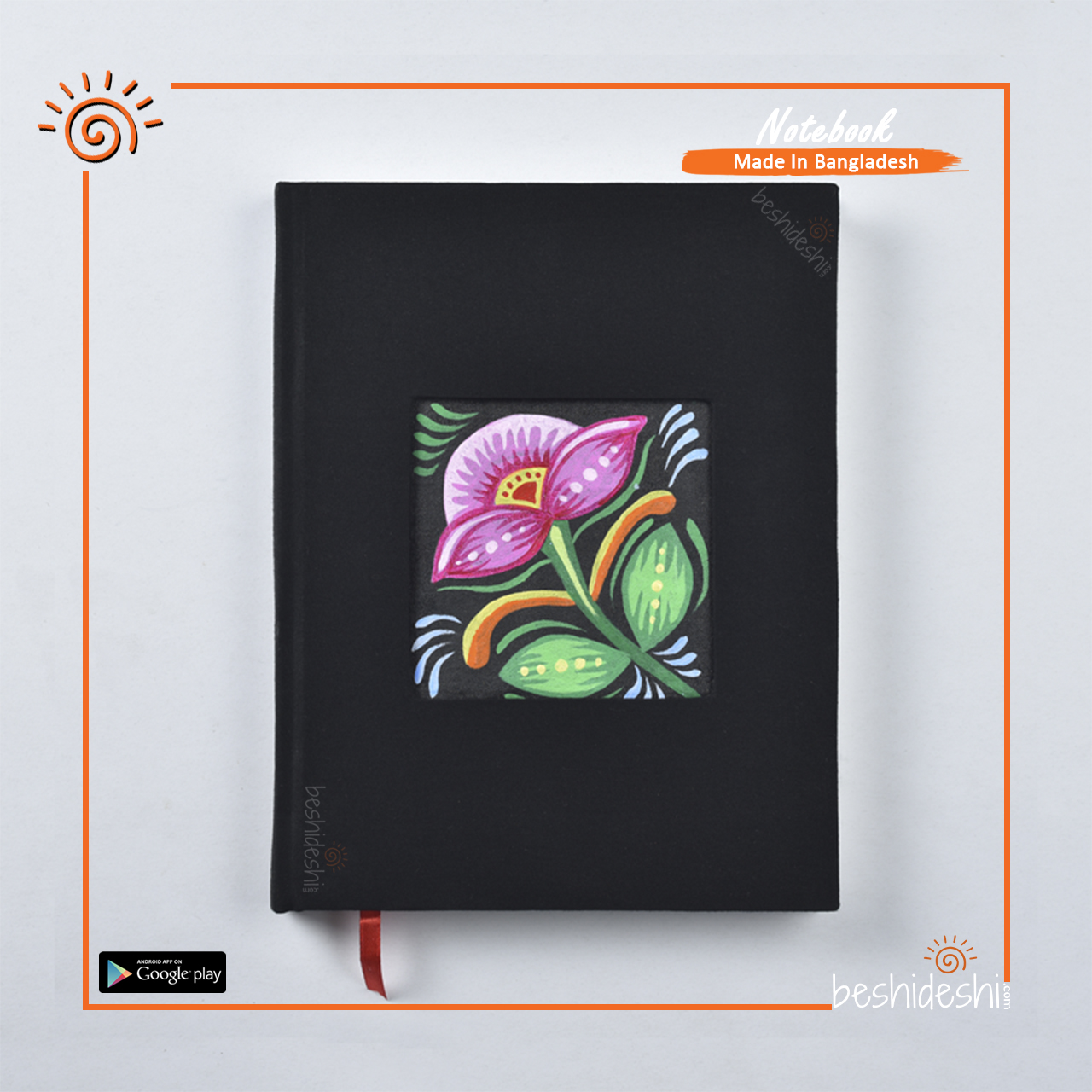 Flower Hand Painted Notebook - BeshiDeshi