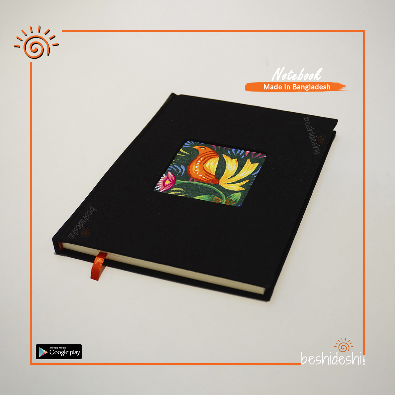 Bird Hand Painted Notebook - BeshiDeshi
