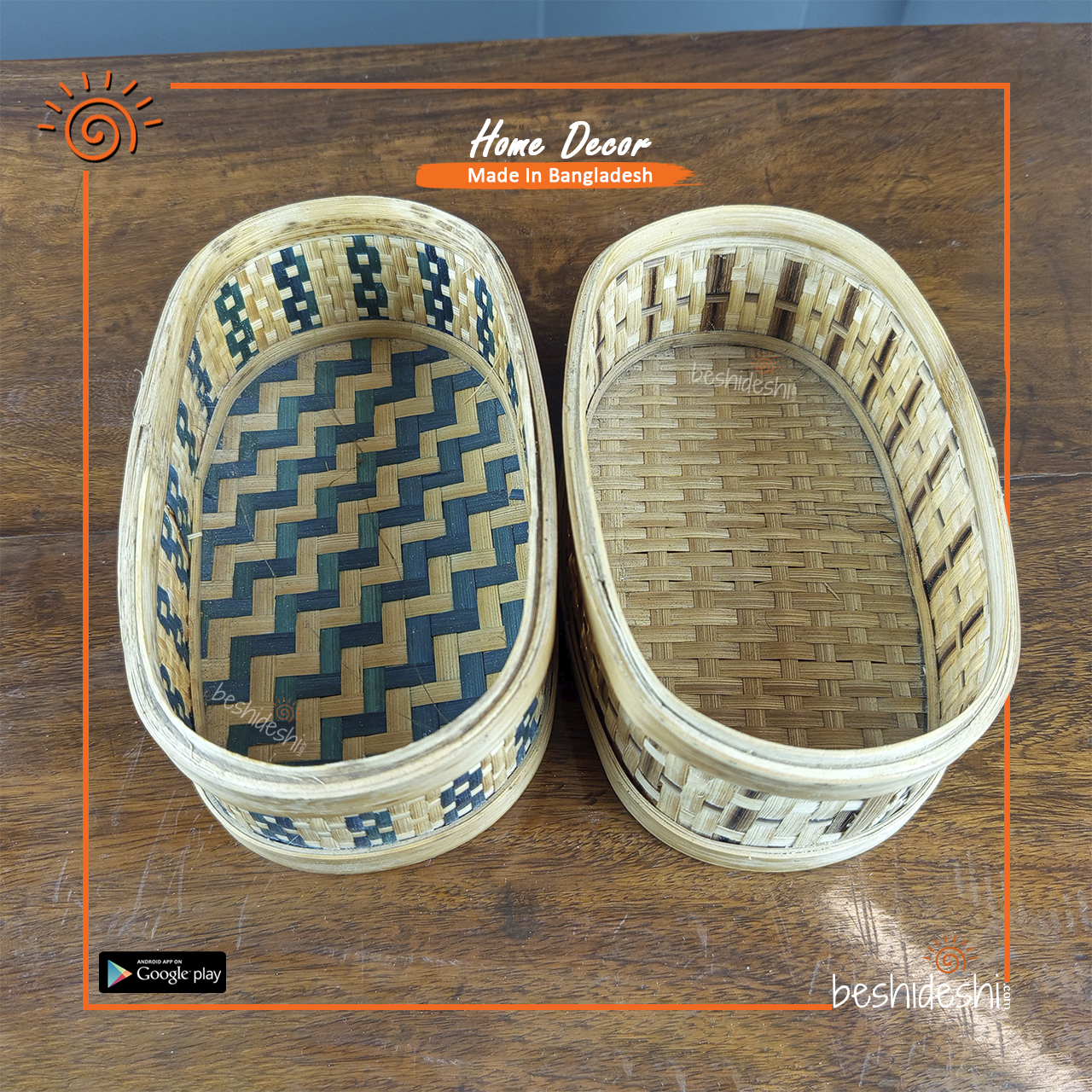 Bamboo Oval Jewelry Box - BeshiDeshi