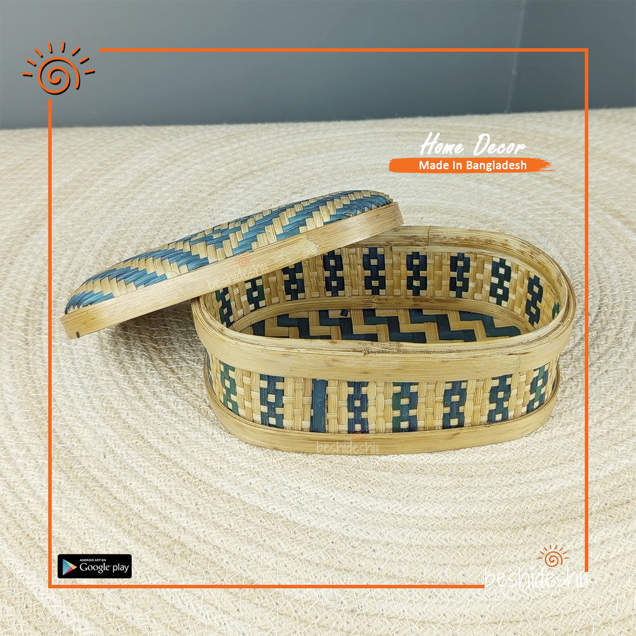 Bamboo Oval Jewelry Box - BeshiDeshi